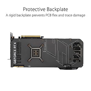 ASUS TUF Gaming NVIDIA GeForce RTX 3090 Ti OC Edition Graphics Card (PCIe 4.0, 24GB GDDR6X, HDMI 2.1, DisplayPort 1.4a, Dual ball Fan Bearings, Military-grade Certification, GPU Tweak)