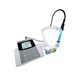 Apera Instruments PC800 Benchtop pH/Conductivity/TDS/Salinity/Resistivity/Temp. Multiparameter Meter Kit, 0.01 pH/1% F.S Accuracy AI523