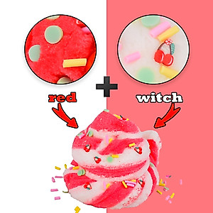 2 Pack Two-Tone Color Cloud Slime Kit, Scented DIY Slime Supplies for Girls and Boys, Stress Relief Toys for Kids Education, Party Favor, Gift and Birthday