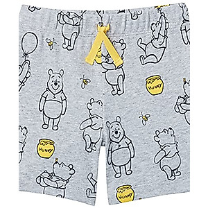 Amazon Essentials Disney | Marvel | Star Wars Baby Boys' Shorts, Pack of 3, Winnie the Pooh Oh Bother!, 24 Months