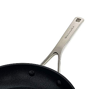 KitchenAid Forged Hardened Hard Anodized PFAS-Free Ceramic Non-Stick, 20cm and 28cm Frying Pan Set, Induction, Oven Safe, Dishwasher Safe, Black