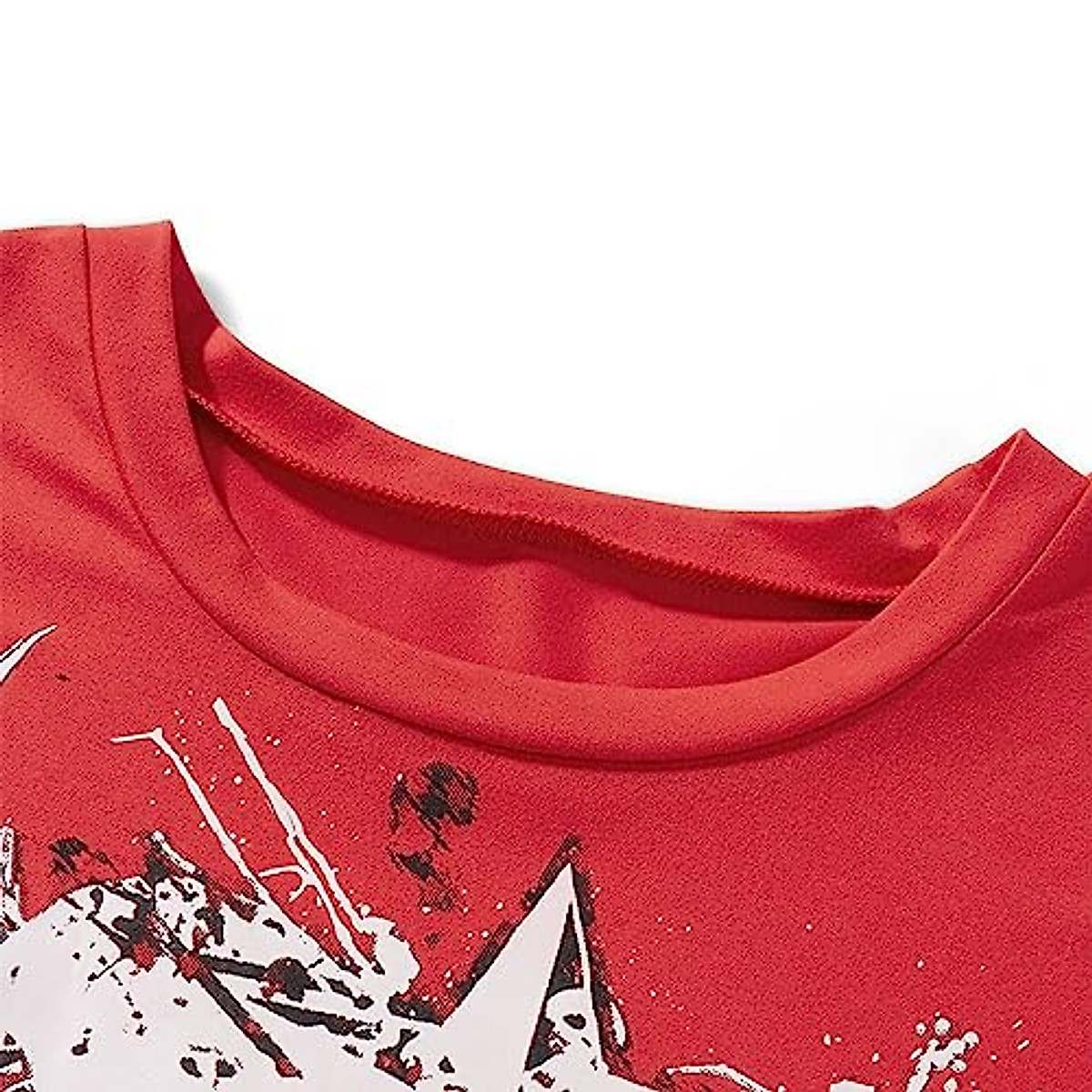 Y2k Women Grunge Short Sleeve Teen Girl Aesthetic Top Skull Graphic Print Oversized Halloween Baggy Tshirt (Red Star, M)