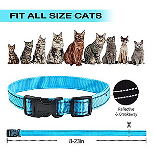 Paipaitek Cat Shock Collar,Automatic Trainer Collar for Cats Prevent Meowing Designed,Sound Vibrate and Shock 3 Working Modes for Cats and Kittens - Waterproof & Rechargeable