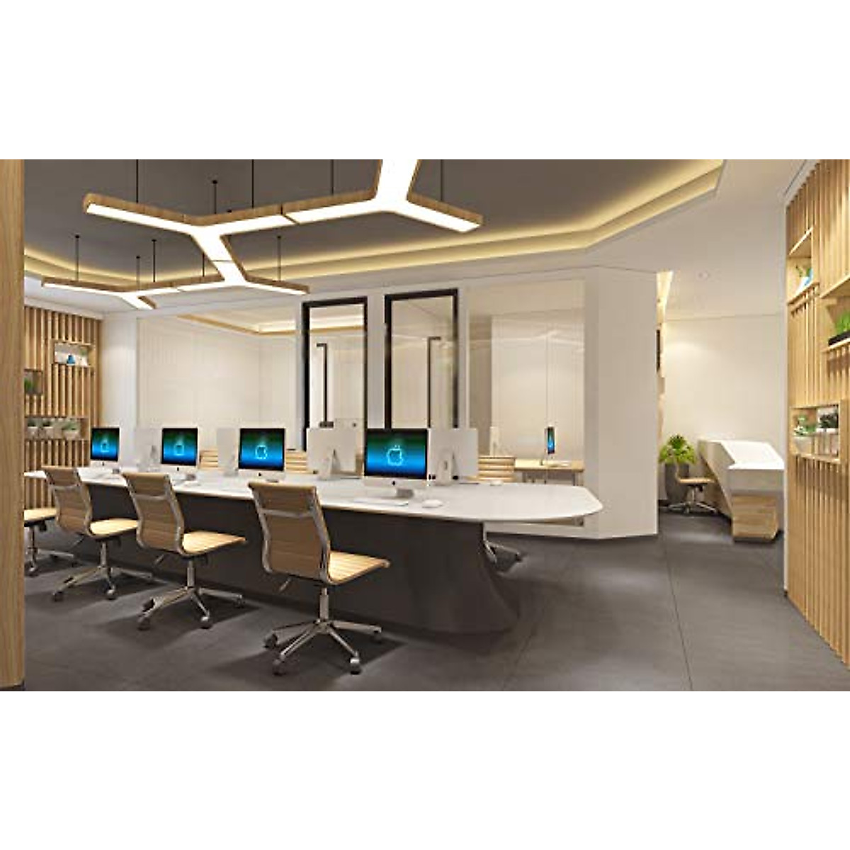 2xhome - Mid Back Height Modern Office Chair, Armless Ribbed PU Leather Seat with Swivel Tilt Adjustable Chrome Base - Executive Conference Room Task Chair (Tan)