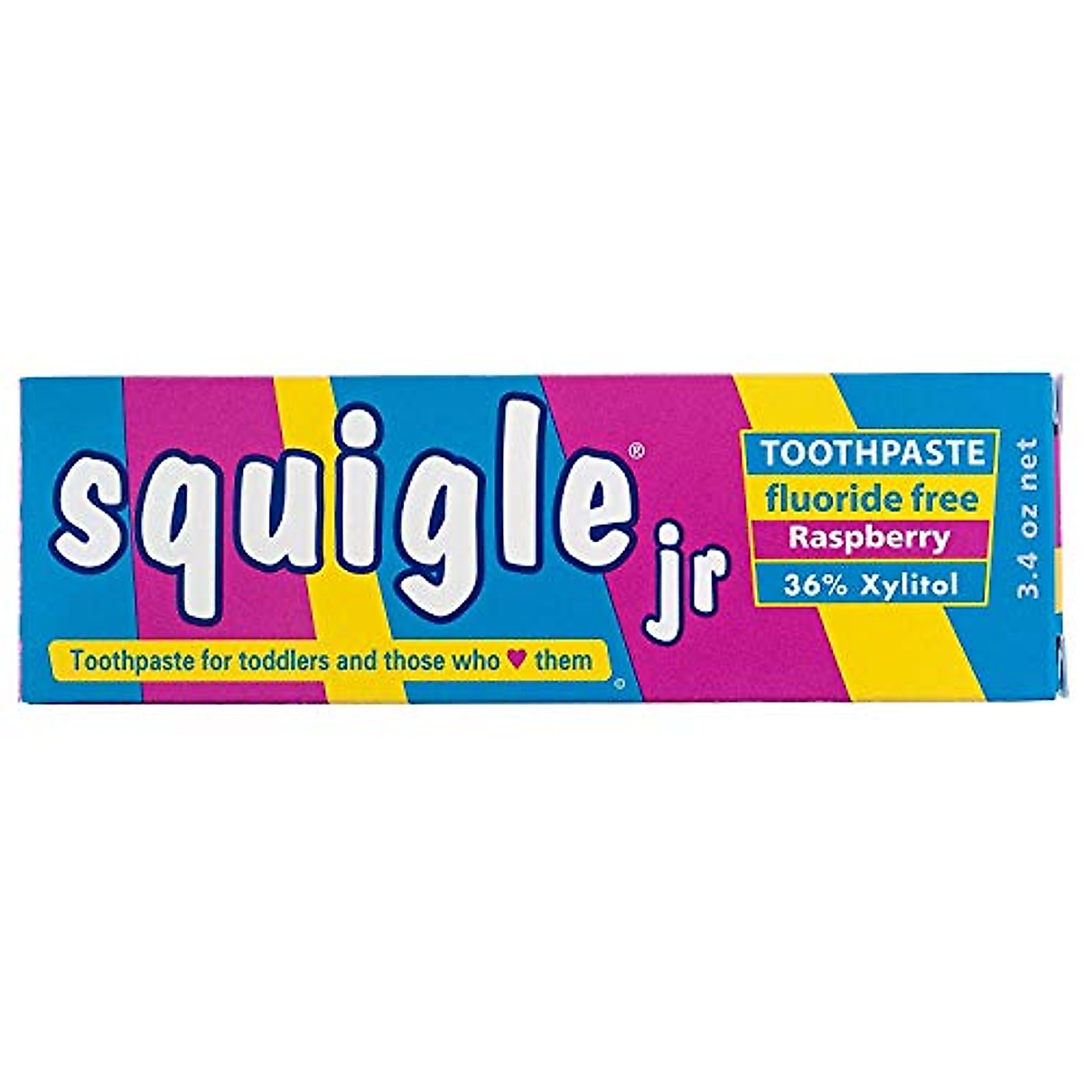 Squigle Jr Toothpaste (for Infants, Toddlers), Travel Toothpaste, Prevents Cavities, Canker Sores, Chapped Lips. Soothes, Protects Dry Mouths. Stops Tooth Sensitivity, No SLS - 1 Pack