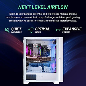 Skytech Shiva Gaming PC Desktop – AMD Ryzen 5 5600X 3.7 GHz, NVIDIA RTX 4060 Ti, 1TB NVME SSD, 16GB DDR4 RAM 3200, 600W Gold PSU, 11AC Wi-Fi, Windows 11 Home 64-bit,White