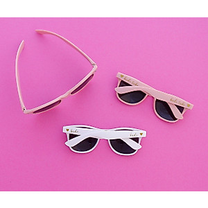 Partay Shenanigans Bride Tribe Sunglasses - Bride-to-be and Bridesmaids Sunglasses for Bachelorette Party (1 x Bride; 9 x Bride Tribe)