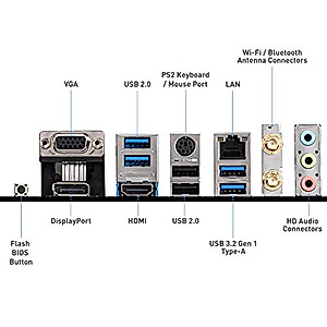 MSI B550M PRO-VDH WiFi ProSeries Motherboard (AMD AM4, DDR4, PCIe 4.0, SATA 6Gb/s, M.2, USB 3.2 Gen 1, Wi-Fi, D-SUB/HDMI/DP, Micro-ATX)