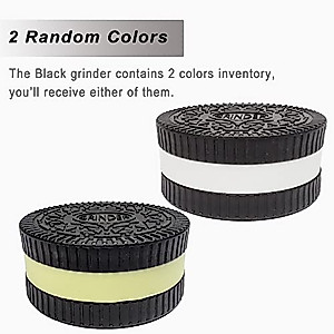 2.2 Inch Herb and Spice Grinder, Pocket Grinder with Biscuit Cookie Shaped Design