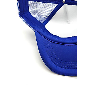 Waldeal Boys' Printing Fishing Flag Trucker Hat Kids Adjustable Snapback Cap Blue