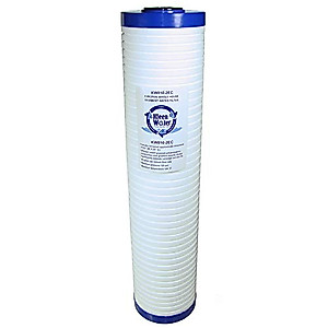 KleenWater KW4520G Sediment Water Filter Cartridges Set of 4, KW101 O-rings Qty4, Filter Wrench Qty1, Compatible with Big Blue DGD-5005-20