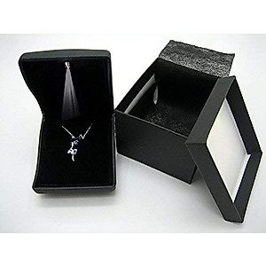 LILY TREACY PU Leather Jewelry, Earrings,Coin,Pendant, Necklace Box Case with Light up for Wedding, Engagement, Gift