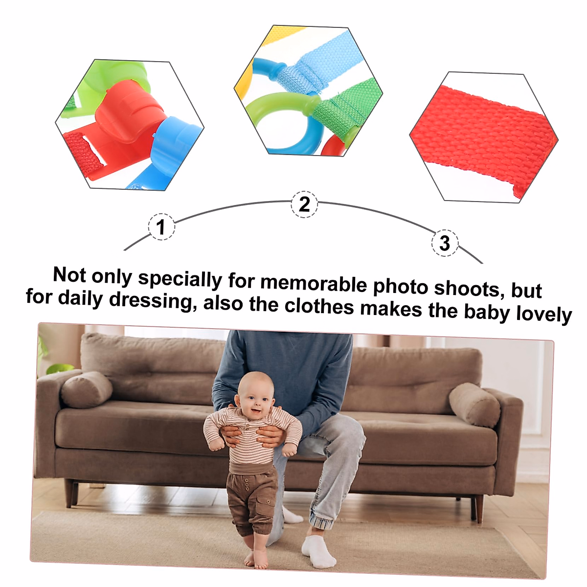 ibasenice 8 Pcs Stand up Ring Walking Assist Tools Xpen Playpen for Babies and Toddlers Arm Strength Ring Pullups Big Playpen Bed Stand up Assistant Baby Crib Diaper Plastic