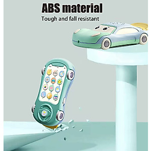 Lukax Toy Phone - Baby Toys 12-18 Months Kids Phone Toys, Baby Cell Phone Toy with Music & Light, Learning & Education Toys Gift for Boys Girls Blue