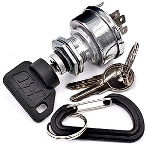 HD Switch Starter Ignition Switch Replaces John Deere TCA22740, TCA15075, AM101561 with 3 Keys & Free Carabiner