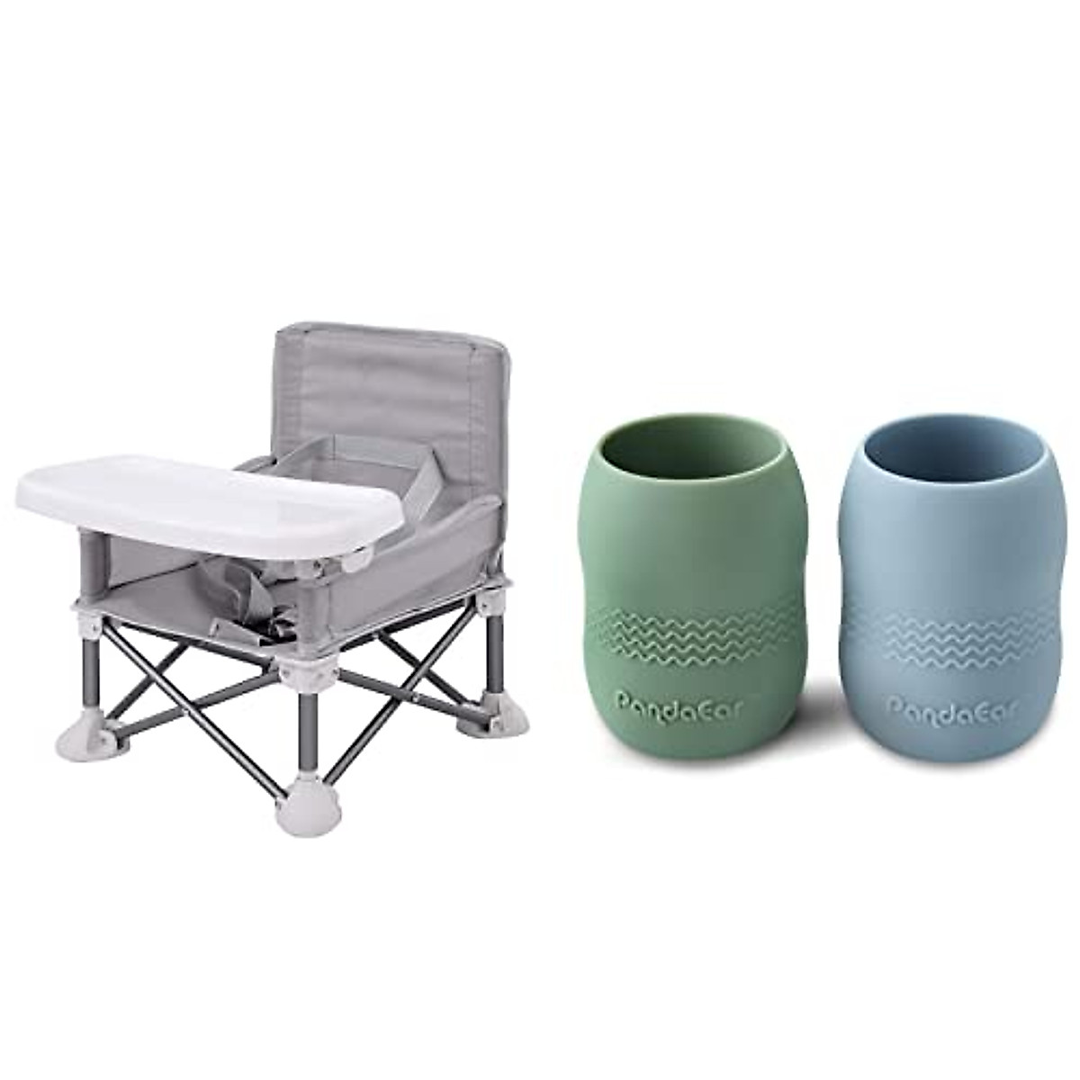 PandaEar Portable Baby Seat Travel & Tiny Silicone Drinking Training Cup