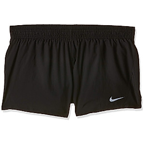 NIKE Women's 10K Running Shorts, Black/Black/Black/Wolf Grey, Small