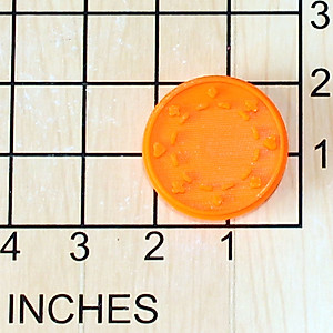 Poker Chip Shape Cupcake Size Decorating Fondant Stamp and Handle #1462