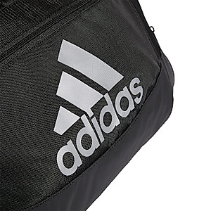adidas Unisex Defender 4 Small Duffel Bag, Black/Silver Metallic, One Size