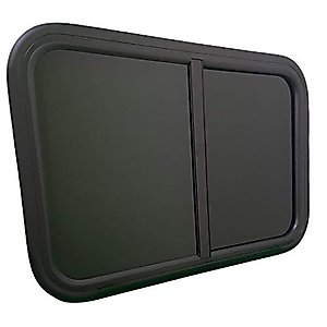| Vintage Technologies Premium RV Window | 30" W X 20" H | Teardrop Horizontal slide | Installation kit Included | (1-1/2" Wall Thickness)