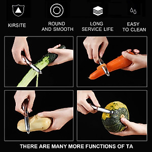 Peeler, Stainless Steel Peelers with Non-slip Handle, Non-rust, Sharp and Safe Peeler for Vegetables and Fruits, Good Helper for Kitchen and Bar