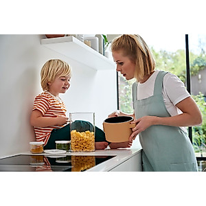 Mepal Modula Transparent Food Storage Container | 15oz/450ml | Perfect for Dry Goods | Dishwasher Safe | White Framed Lid | BPA Free | Made in Holland