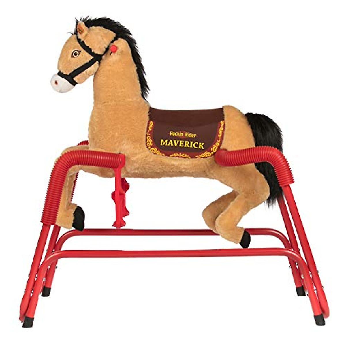 Rockin' Rider Maverick Plush Spring Horse , Brown , Large