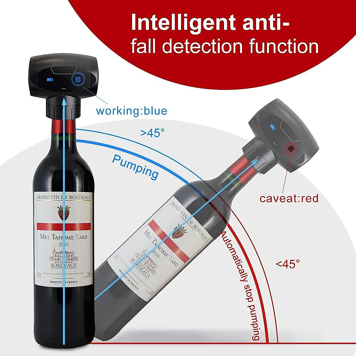 marofin Electric Wine Saver Vacuum Pump with Wine Stopper-Wine Bottle Sealer