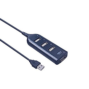 Lysee Data Cables - High Speed USB HUBs Hi-Speed 4 Port USB 2.0 Splitter Hub Adapter for Desktop PC Laptop Adapter USB HUB
