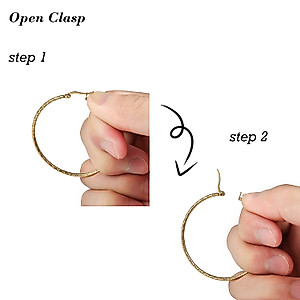 Jinxiuge 12 Pairs Gold Hoop Earrings Set Stainless Steel Twisted Round Small Chunky Hoop Earrings for Women Teen