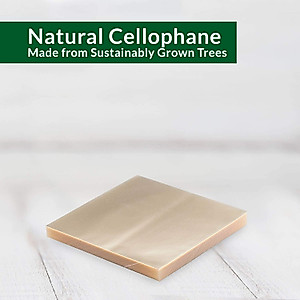 Oasis Supply Twistable Clear Cellophane Wrappers for Carmel Candy, Holds Tight, for All Soft or Hard Candies, 1000 Square Sheets, (5x5 Inches)