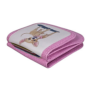 Taxi Wallet – Vegan Material, Chihuahua – A Simple, Compact, Front Pocket, Folding Wallet, that holds Cards, Coins, Bills, ID – for Men & Women