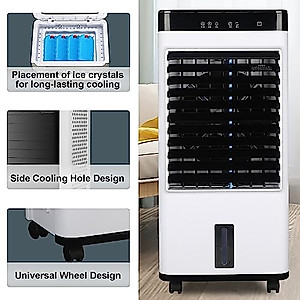Portable Air Conditioners,3-IN-1 Air Cooler Humidifier Fan Modes 8H Timer,Free Standing Air Conditioner Portable ​Remote Control For Bedroom,Home Office And Camping