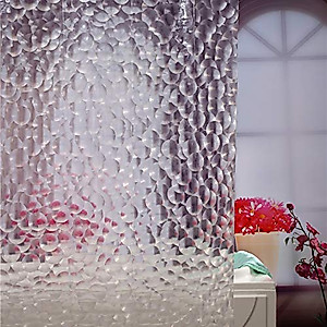 Adwaita Newest Design Shower Curtain Liner, Plastic 3D Bubbles Shower Curtain Liner,No Odors, Eco Friendly (Clear Bubbles)