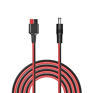 ALLPOWERS Solar Extension Cable with DC5525(5.5mm x 2.5mm) to Anderson Power Pole Port 1.5M 16AWG Solar Panels Kit Tools, Connector for Solar Panel to Portable Generator UPS Battery Backup