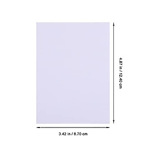 EXCEART Pre-Cut Picture Mat 20Pcs White Picture Mat Pre Cut Display Photo Frame Mat Cutting Mat Board for Photo Picture Artwork Opening Mat