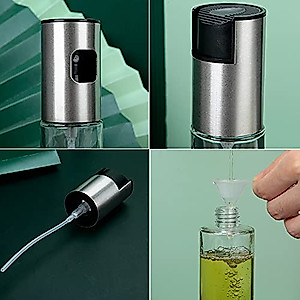 Oil Spritzer Mister for Air Fryer Olive Oil Sprayer for Cooking Canola Vinegar Vegetable Oil Portable Bottle Mini Kitchen Gadgets for BBQ/Pan/Salads/Baking (One Piece)