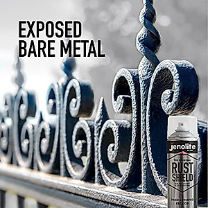 JENOLITE Rust Shield Aerosol - 400ml (13.5 fl oz) - High Protection Against Rust & Corrosion - Ultimate Rust Prevention for Cars & Motorcycles