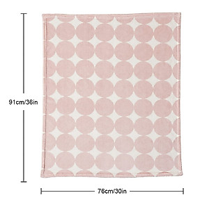 Bunnikins & Clover Lightweight Plush Flannel Baby Blanket Super Soft for Boys and Girls, Kids Floral Fleece Baby Blanket, Portable Bed Throws for Baby Crib and Toddler Bed, 30"x36"