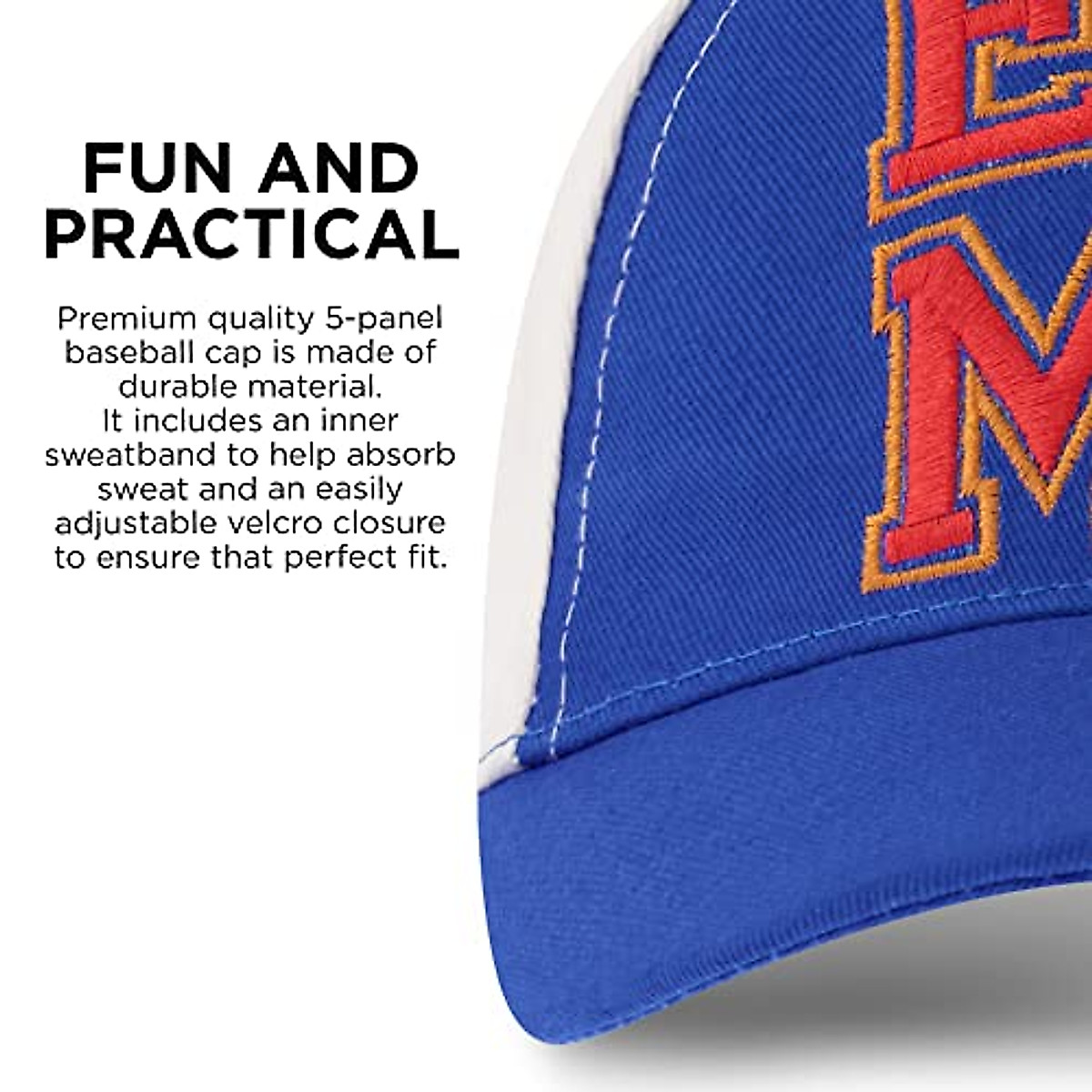 Sesame Street Boys Baseball Hat, Elmo, Abby Cadabby & Bart Simpson Adjustable Cap For Toddler Ages 2-4 Or Kids Ages 4-7