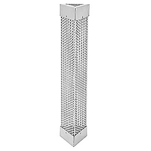 BORDSTRACT 12in BBQ Smoker Tube, Large 304 Stainless Steel Outdoor Barbecue Smoker, Charcoal Smoking Box Barbecue Tools for Any Grill or Smoker, Hot or Cold Smoking(Triangular‑Shaped 12in)