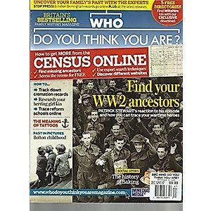 BBC WHO DO YOU THINK YOU ARE ? DECEMBER, 2012 (BRITAIN'S BEST SELLING FAMILY