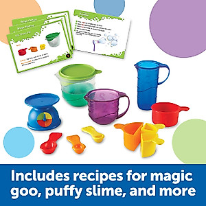 Learning Resources Mix And Measure Activity Set, 22 Pieces, Ages 3+,Experiment Mixing Tools, Science Toys for Kids,Science Experiments