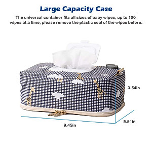 Portable Wipe Warmer Baby Wet Wipes Dispenser/Case/Holder Top Heating Large Capacity Baby Wipes Warmer Bag for Travel Outdoor Napkin Heating Box for Home/Car (Pink)