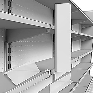 POPETPOP Acrylic Shelf Dividers,Closet Shelf Divider Perfect for Store Shop Clothes Bedroom Kitchen Cabinets Shelf Storage and Organization 6pcs,EJ0I10450DO2974Y,25X7X6CM