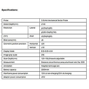 Veterinary WristScan Ultrasound Scanner Machine Handscan for Farm Animals with 3.5MHz mechanical sector probe