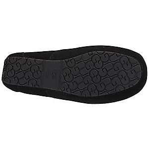 UGG Unisex-Child's Ascot Slipper, Black Suede, 6 M US