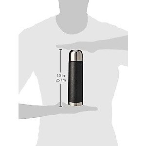 Thermos 187011 ThermoCafé Stainless Steel Flask, Hammertone Grey, 500 ml