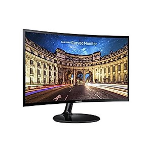 Samsung CF390 (LC24F390FHNXZA) 24-inch LED Curved FHD 4ms FreeSync Monitor Black (Renewed)