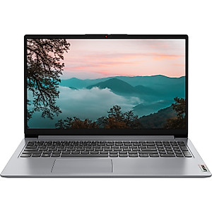 Lenovo Ideapad Laptop, 15.6" HD Display, AMD Athlon Silver 3050U (up to 3.2GHz), 8GB RAM, 128GB eMMC+128GB SSD, WiFi 6, Webcam, 9.5Hr Battery, Windows 11 S, Cloud Grey